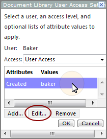 Customizing Document Library Access Settings