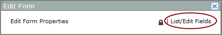 Adding or Editing Document Library Forms