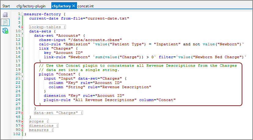 Factory Plugin Configuration File Overview