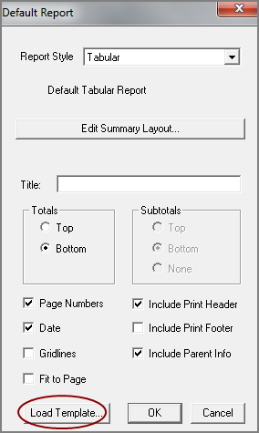 Using Report Templates