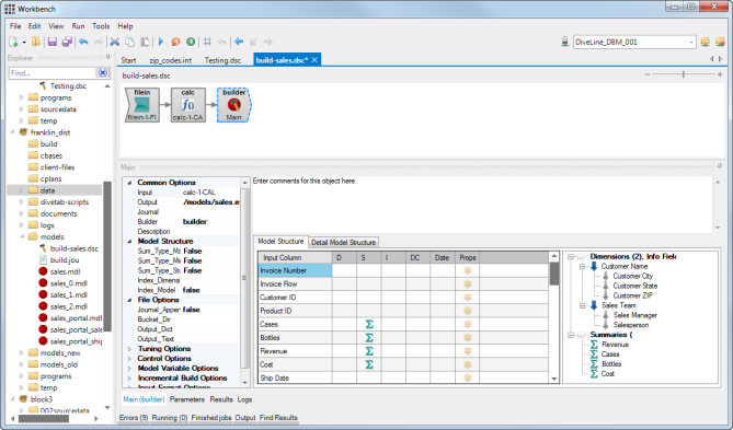 Workbench Interface Overview
