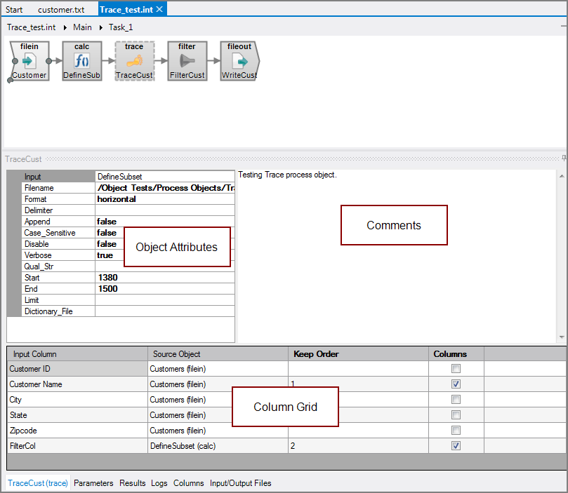 VI Trace Process Object