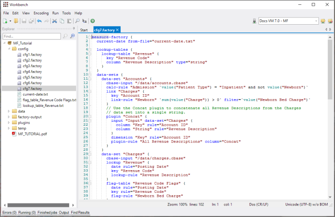 Workbench Interface Overview