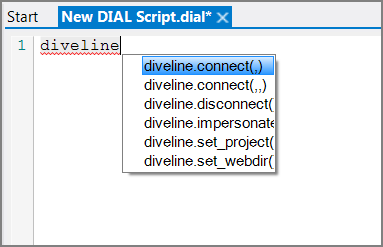 Creating a DIAL Script in Workbench