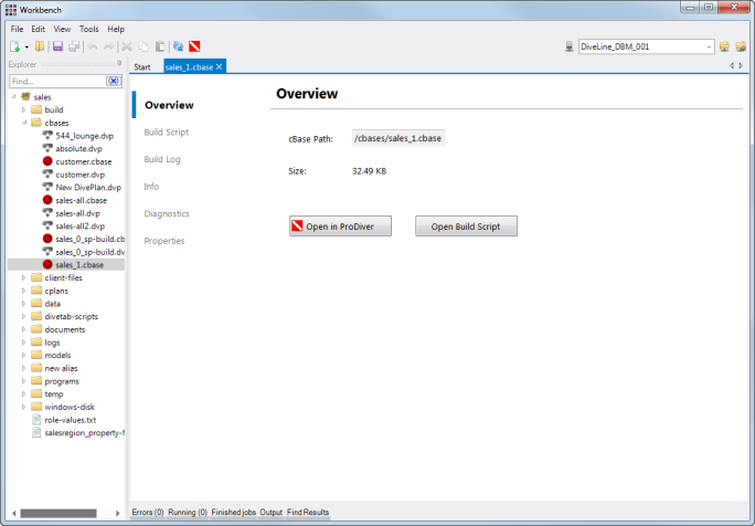 Workbench Interface Overview
