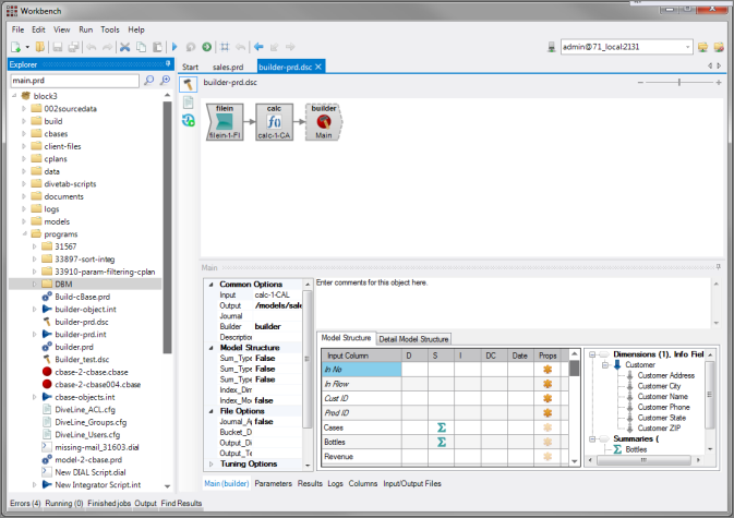 Workbench Interface Overview
