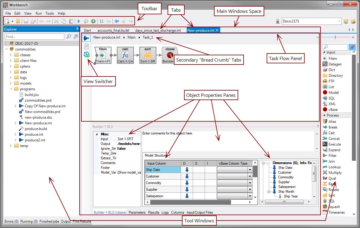 Workbench Interface Overview