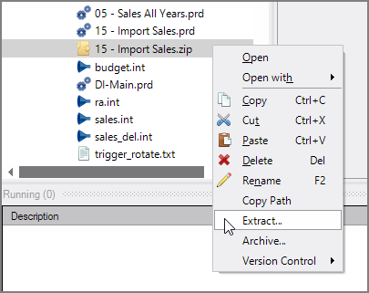 Context Menu Commands