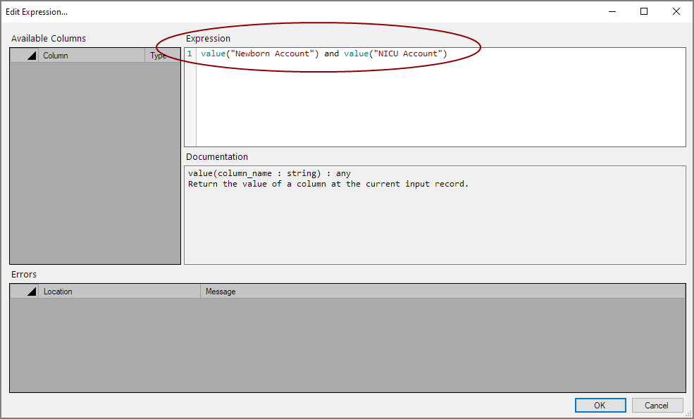 Spectre Expressions Editor
