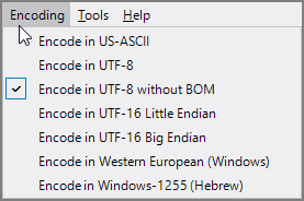 Workbench Menu Commands
