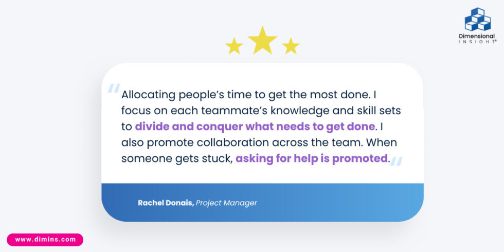 Meet the Dimensional Insight Team: Rachel Donais | Dimensional Insight